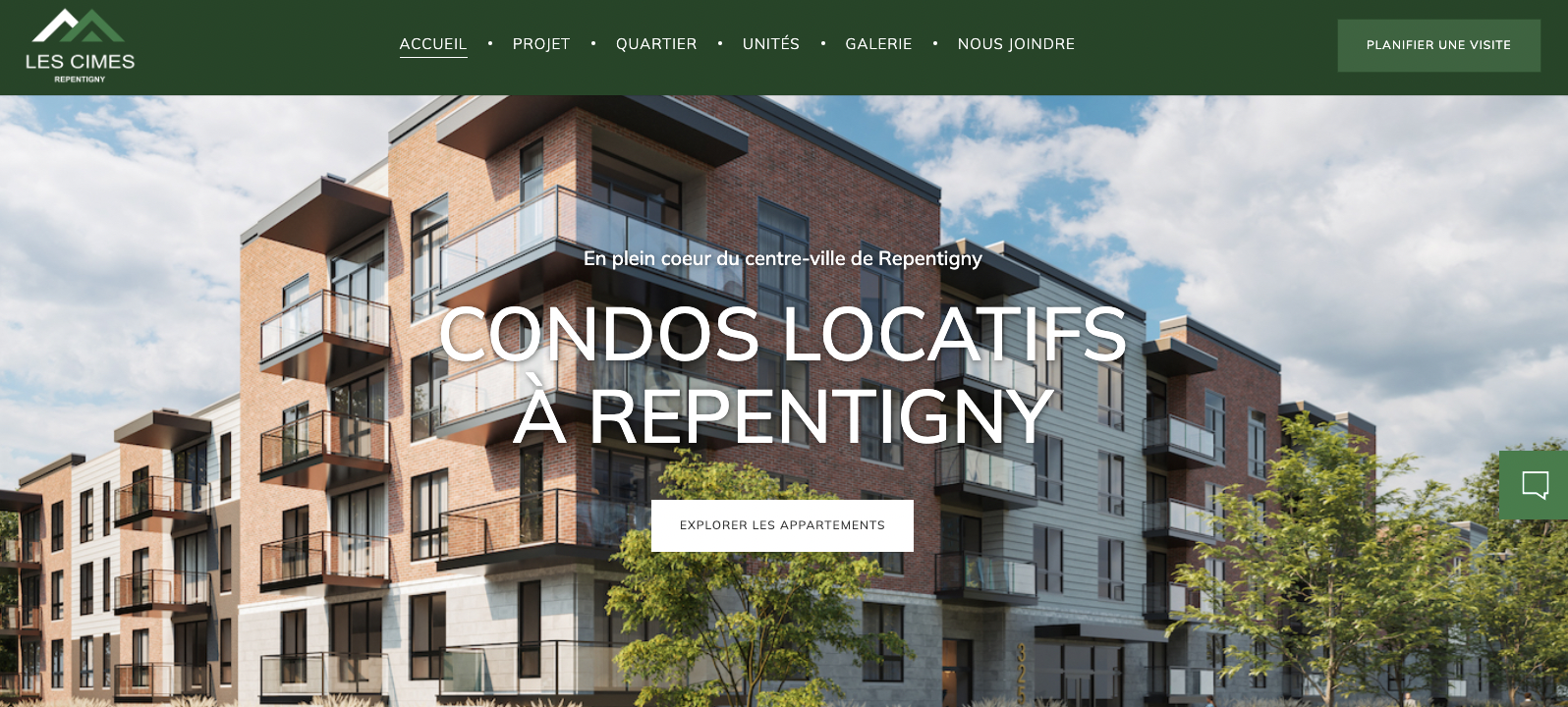 Les Cimes Repentigny | Condos locatifs à Repentigny